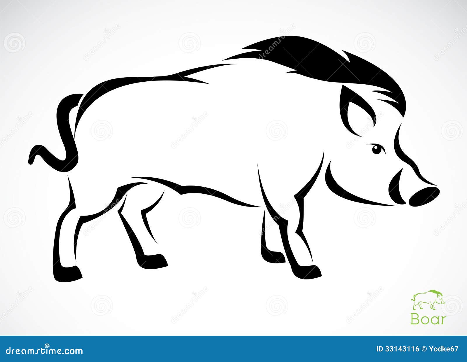 Image De Vecteur D'un Verrat Illustration de Vecteur - Illustration du ...