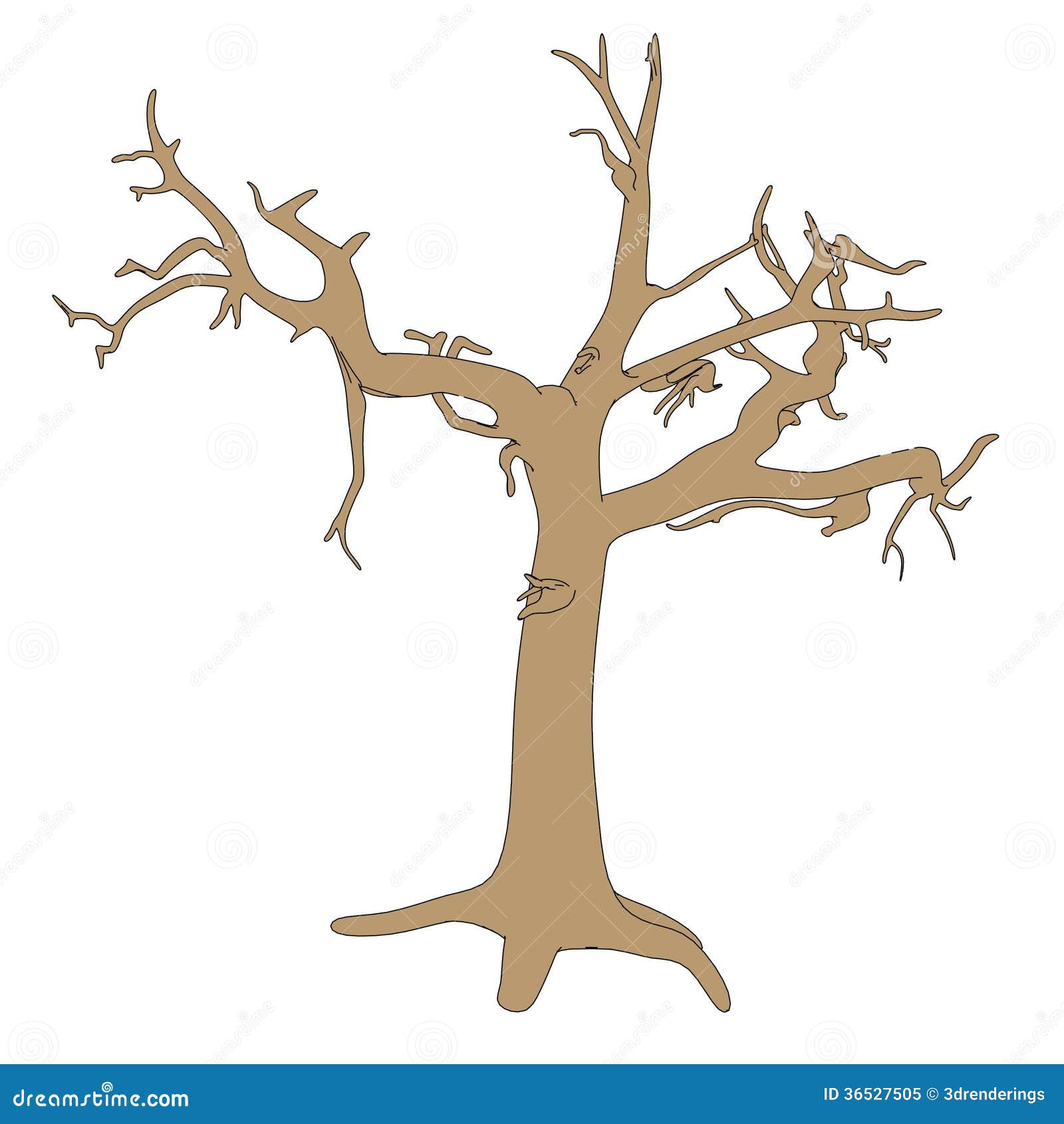 Image of dead tree stock illustration. Illustration of sketch - 36527505
