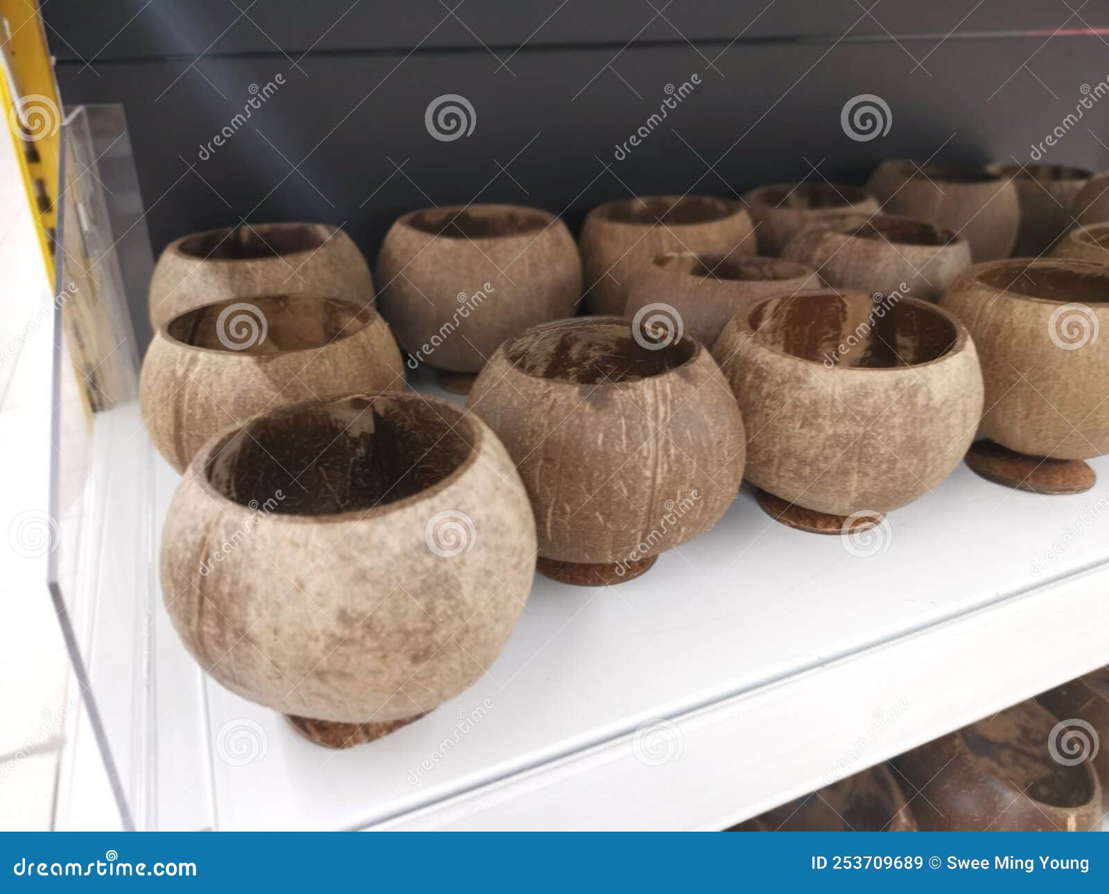 Decorative Bowl Made from the Coconut Shell Stock Image - Image of ...