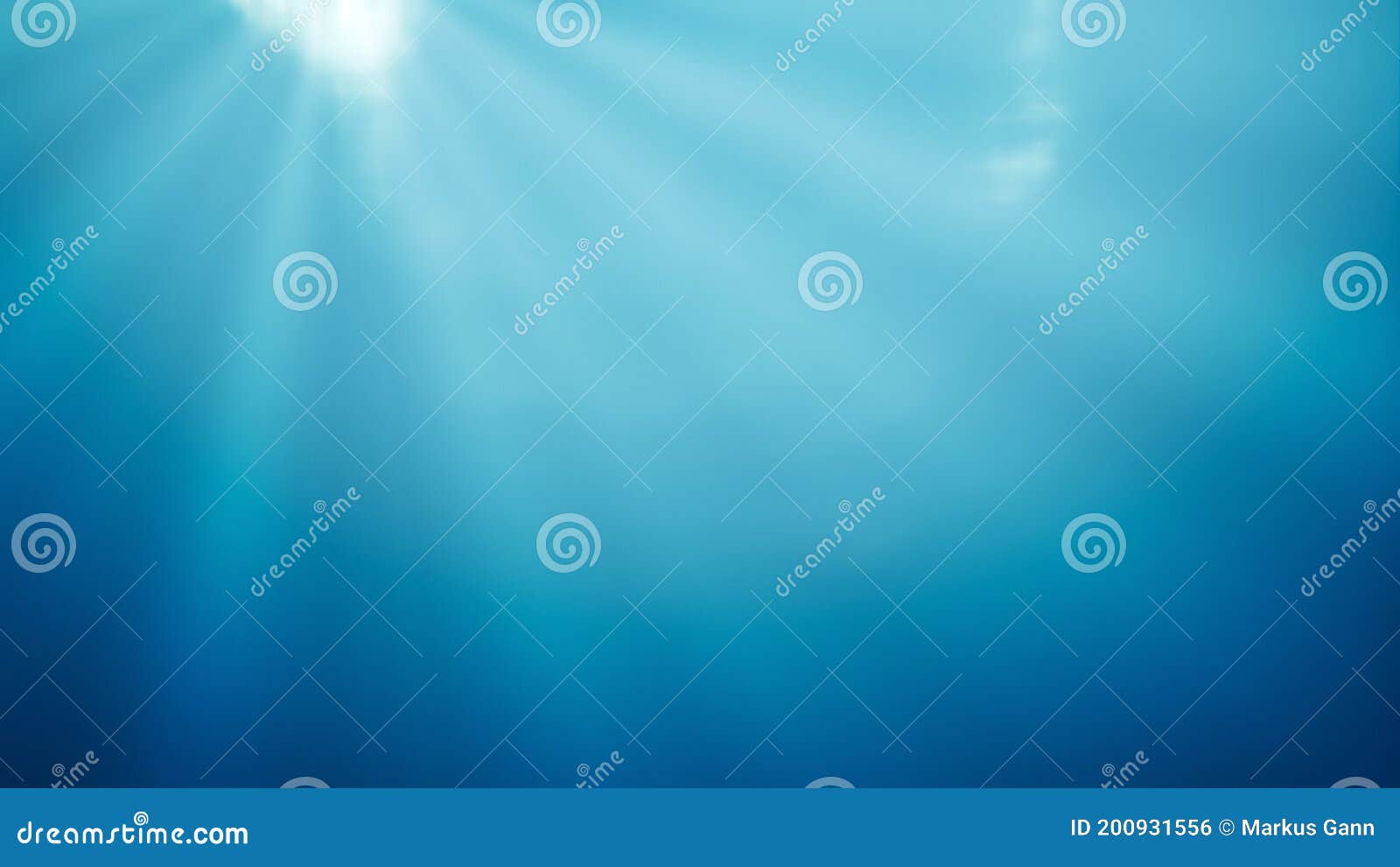 Deep Water with Light Rays Background Stock Photo - Image of dive, rays ...