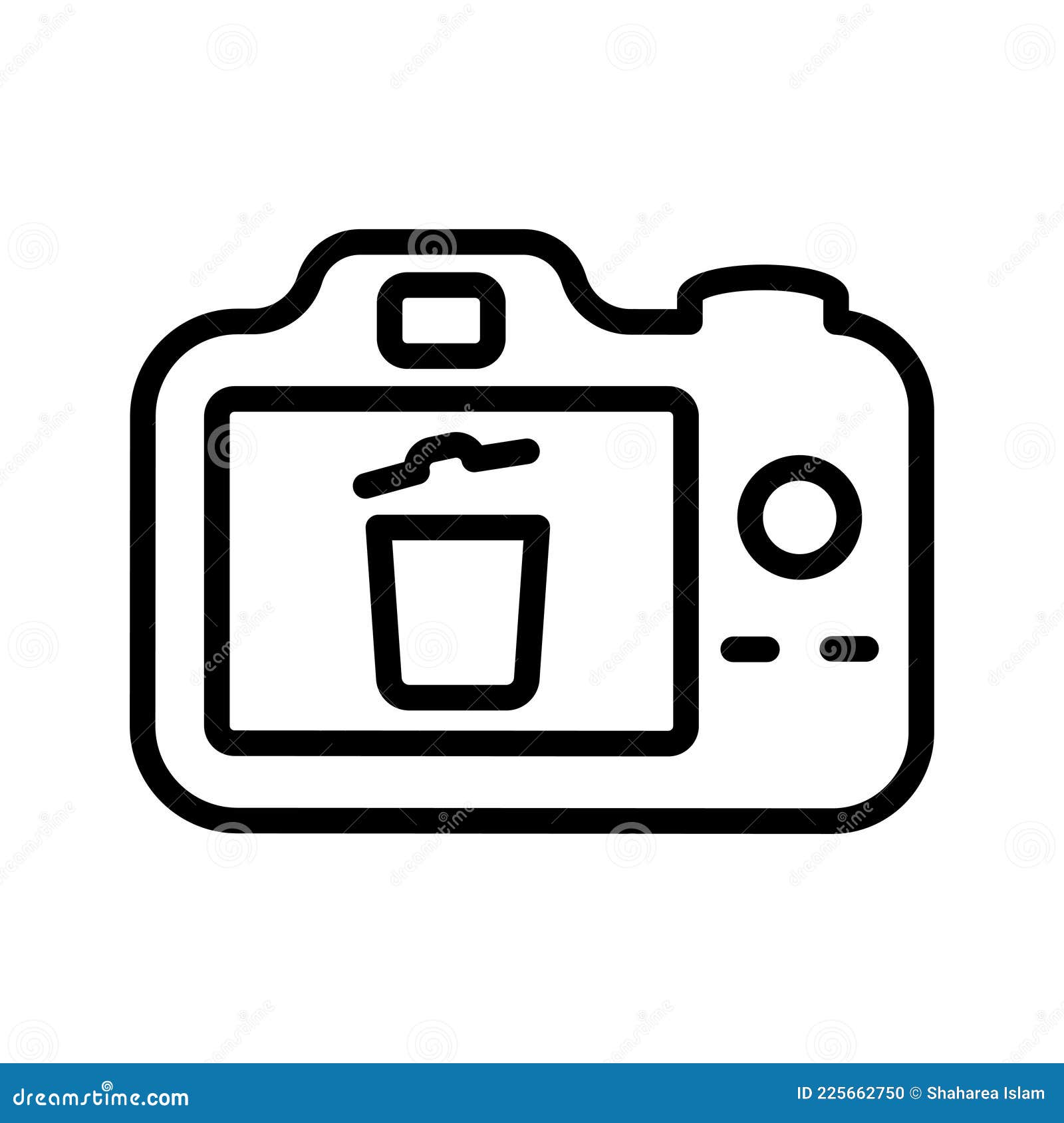 Image Delete on Camera Icon Stock Vector - Illustration of dslr, symbol ...