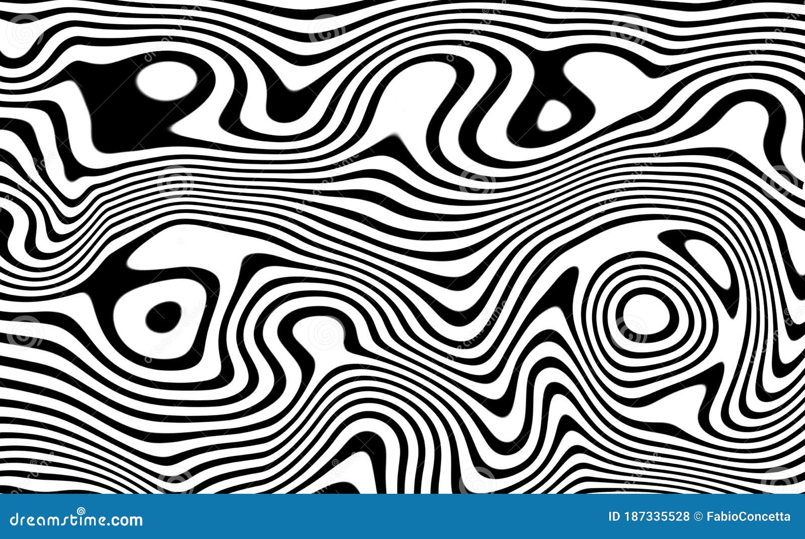 Abstract Black and White Background with Liquid Shapes Effect Stock ...