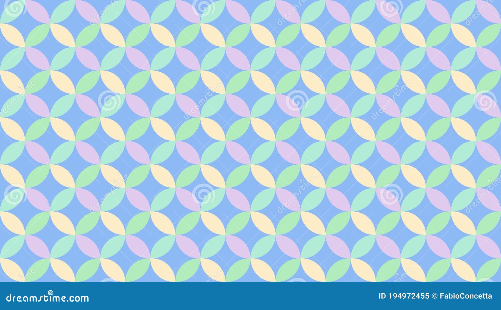 Abstract Wallpaper Design Background of Circular Decor with Soft Colors ...