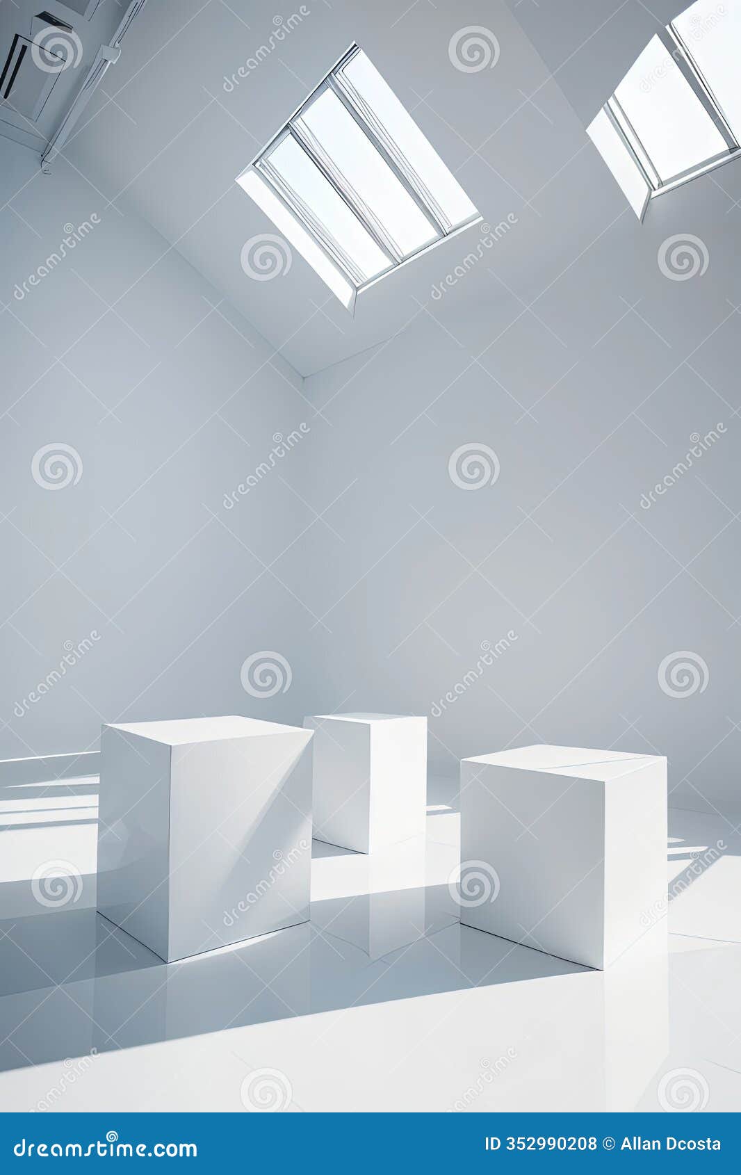 Minimalist Geometric Stage Design Decorative Setup Ideal for Staging ...