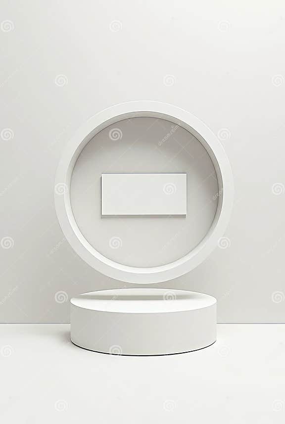 Minimalist Geometric Stage Design Decorative Setup Ideal for Staging ...