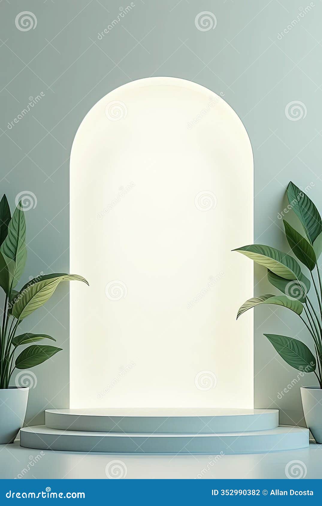 Minimalist Geometric Stage Design Decorative Setup Ideal for Staging ...