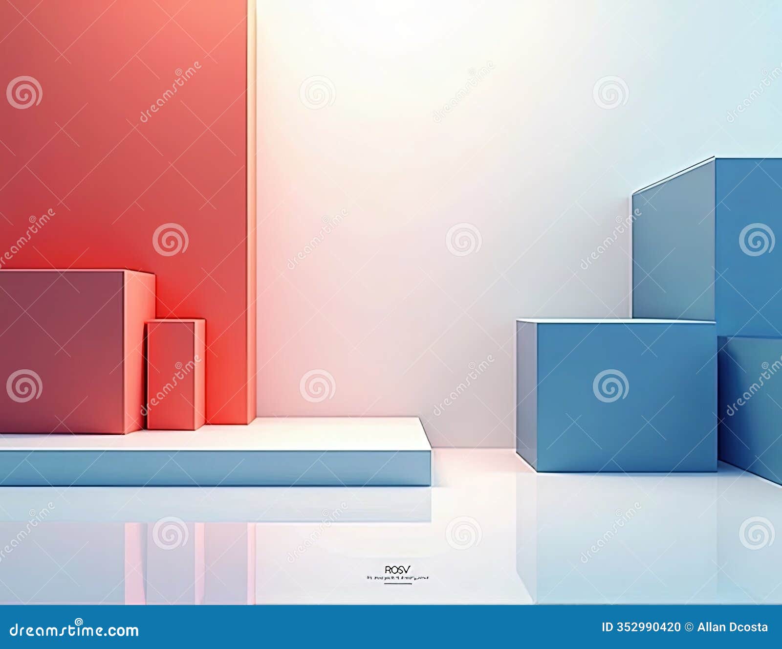 Minimalist Geometric Stage Design Decorative Setup Ideal for Staging ...