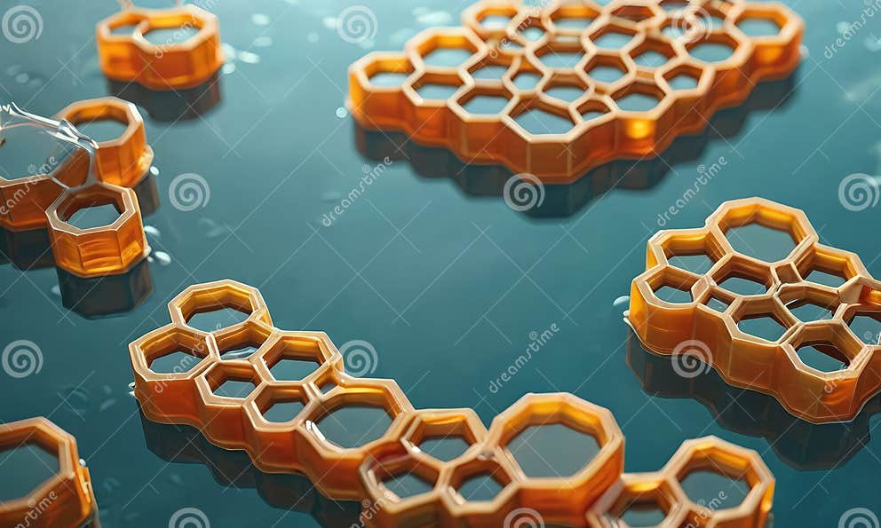 3D Honeycomb-like Structure, Composed Numerous Small Hexagonal Cells ...