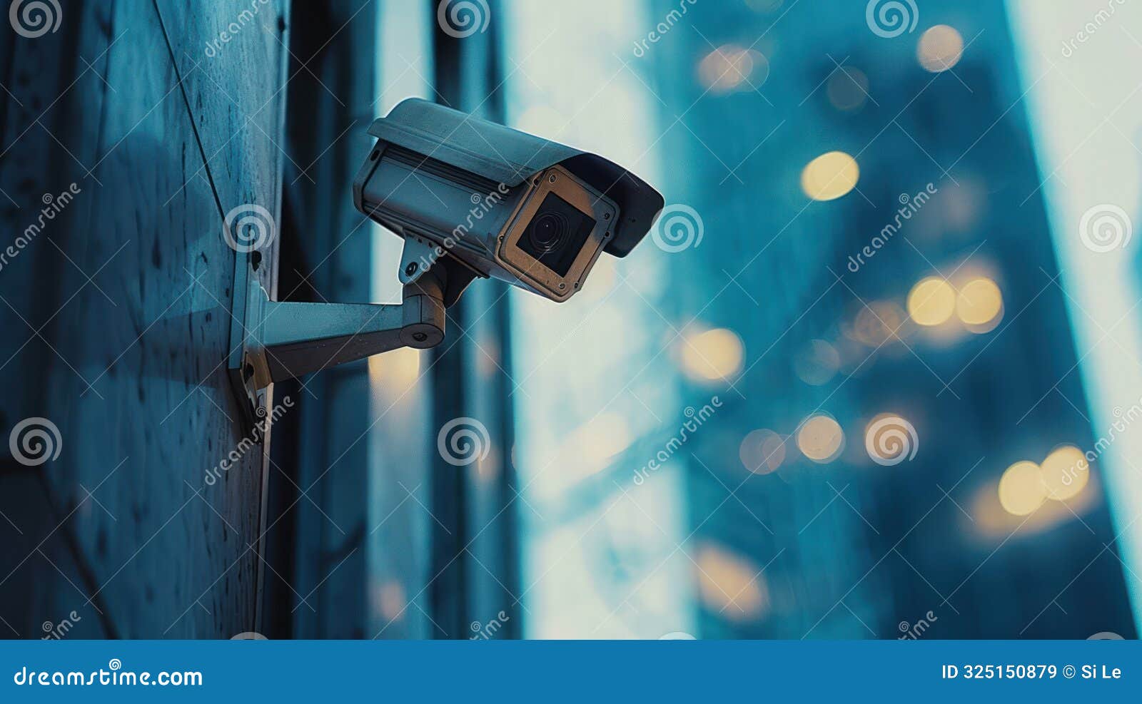 Contemporary Surveillance: Security Camera Installed on Building ...