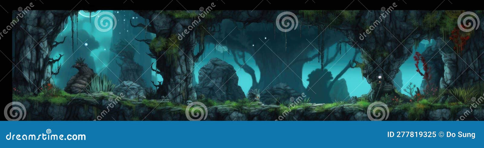 The Image Depicts a 2D Game Environment Stock Illustration ...