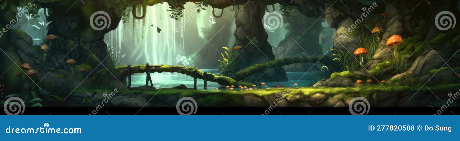 The Image Depicts a 2D Game Environment Stock Illustration ...