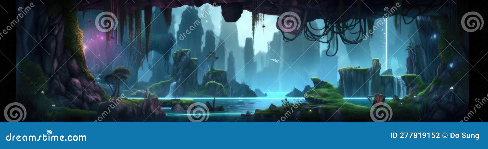 The Image Depicts a 2D Game Environment Stock Illustration ...