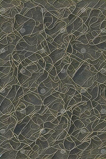 Dark Brown Neural Network Generated by Ai Stock Illustration ...