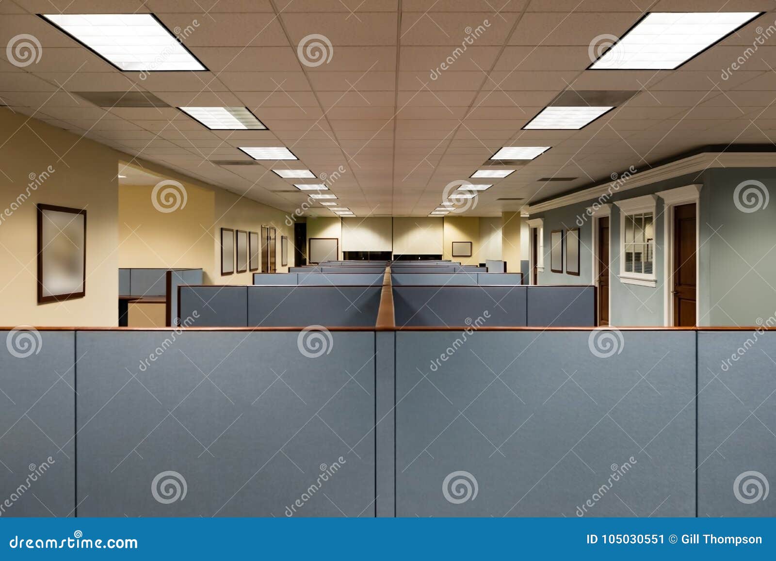 Empty Office Space Ready To Occupy Stock Image - Image of commercial ...