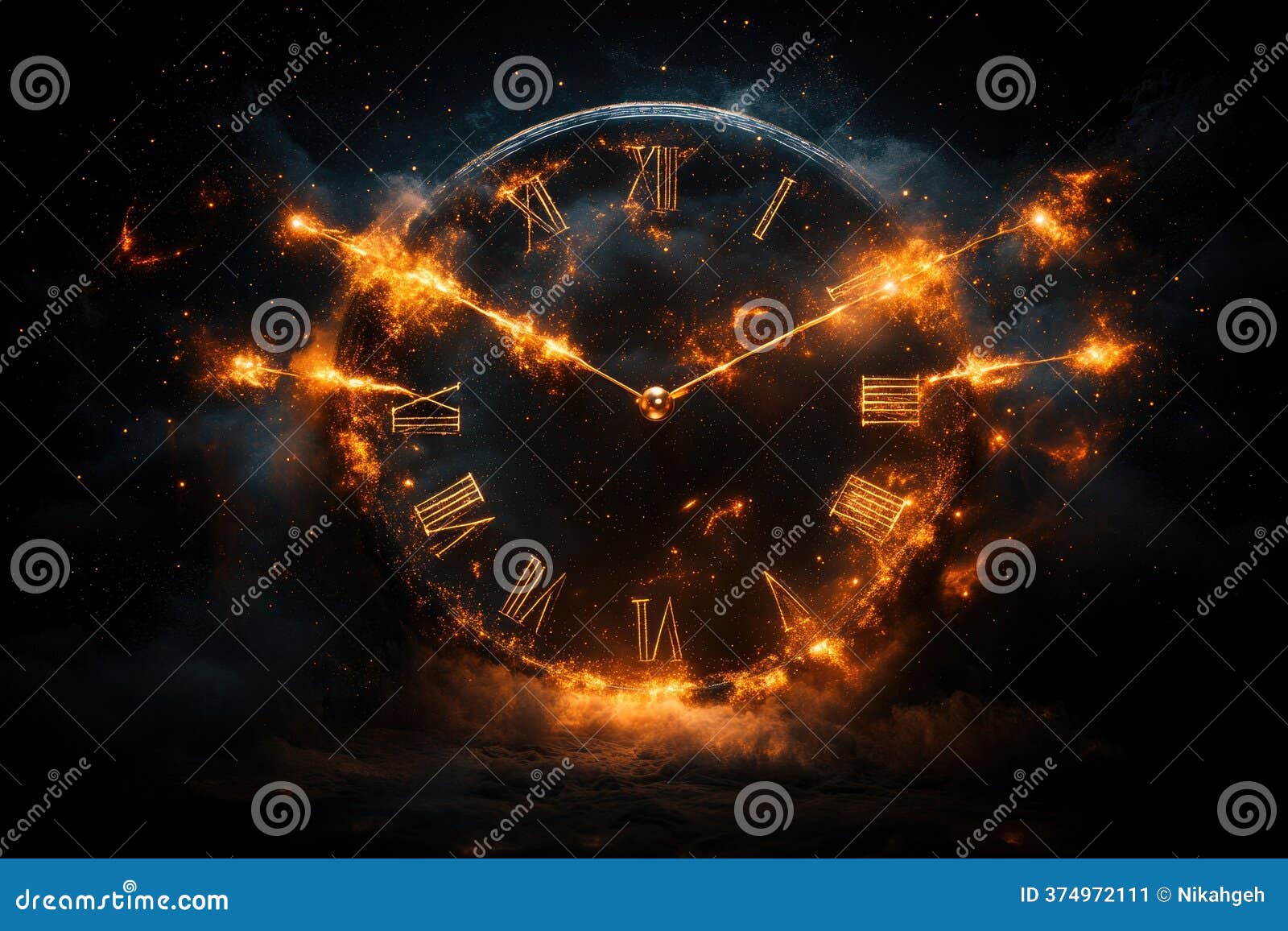 Mystical Clock Tower In Enchanted Forest Royalty-Free Stock Image ...