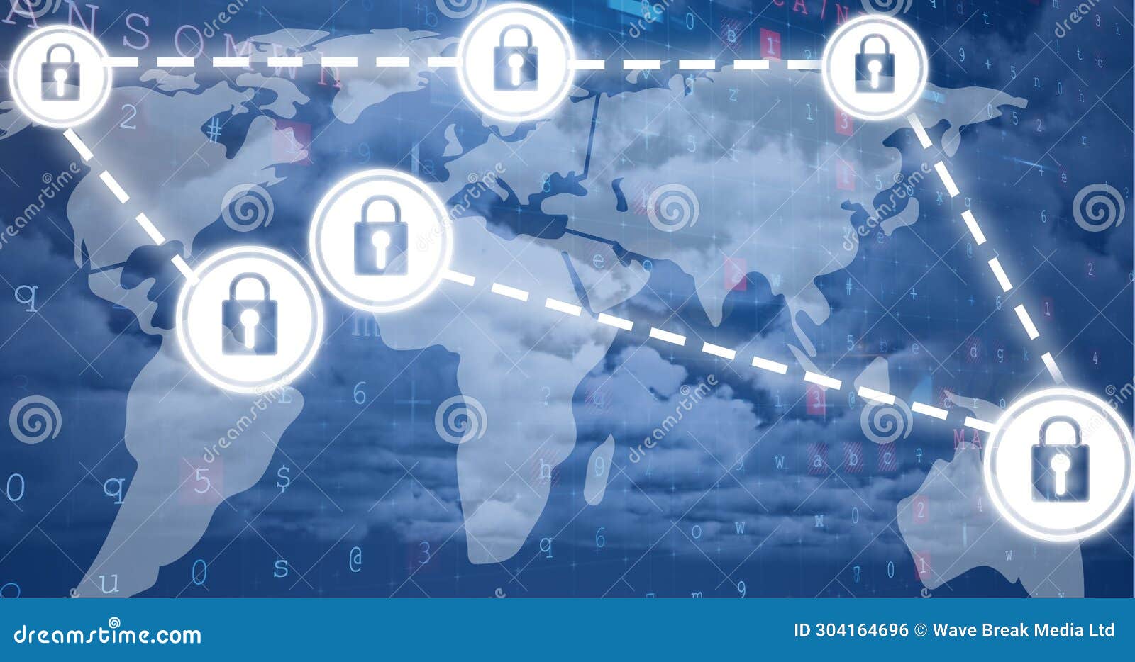 The Image Depicts the Global Emphasis on Cybersecurity and Data ...