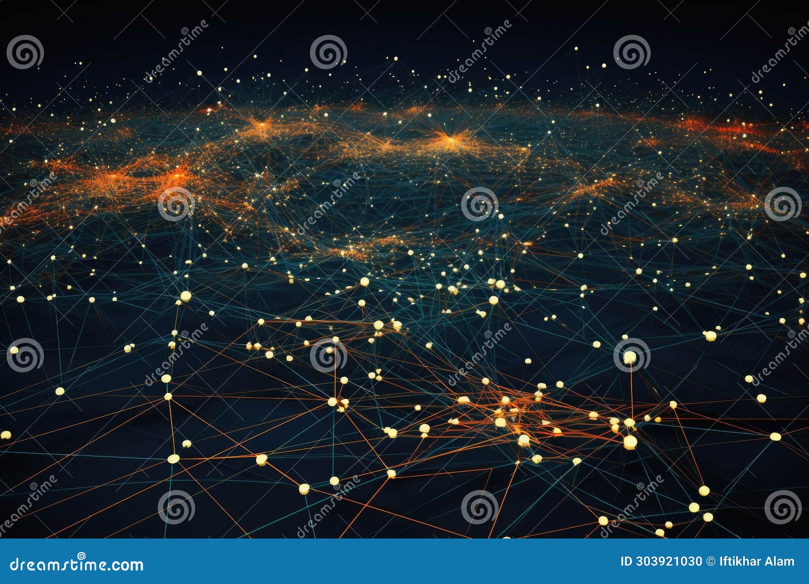 This Image Depicts a Global Map Showcasing Multiple Dots and Lines ...
