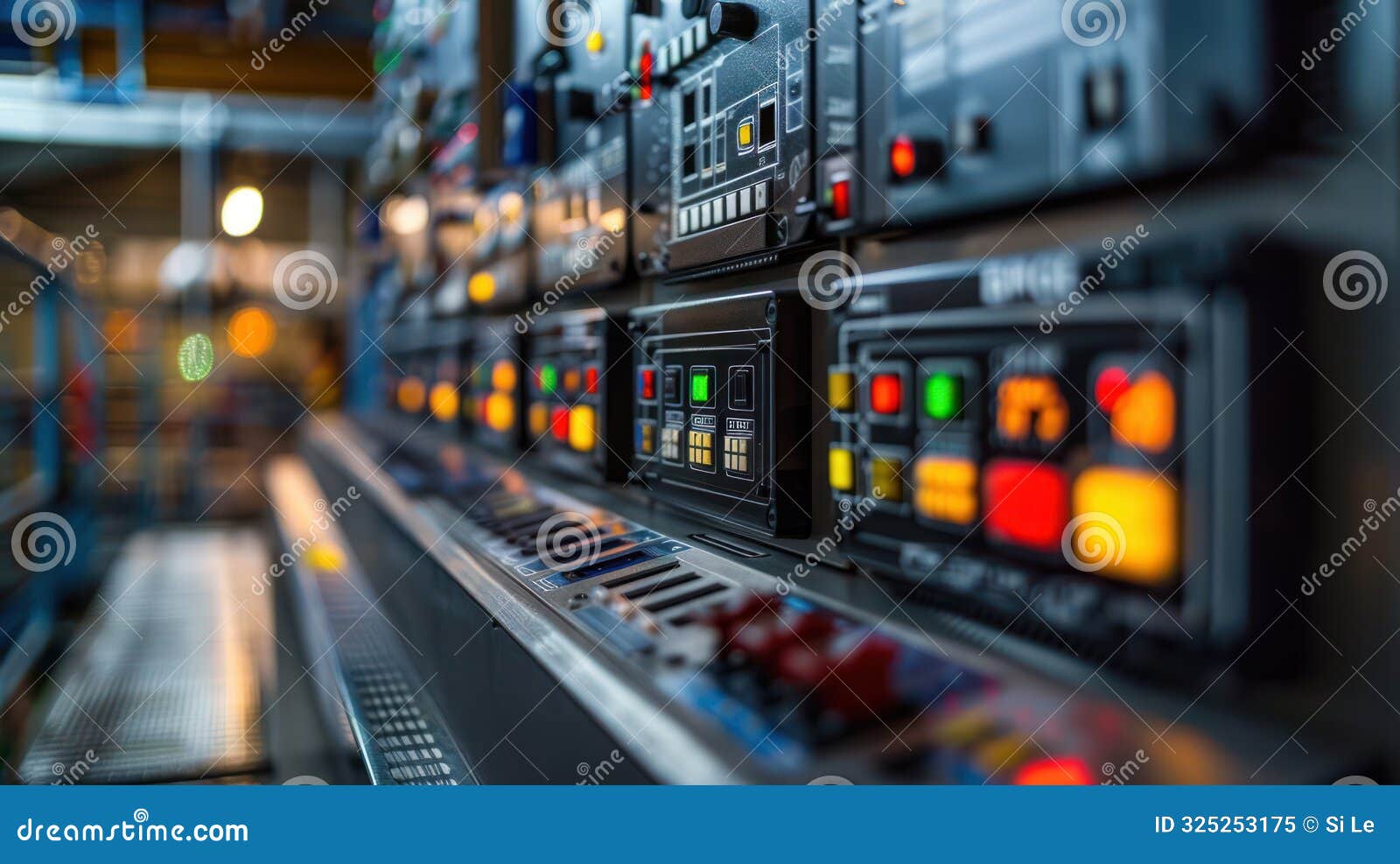 High-Tech Electronic Control Panel for Industrial Automation Systems ...