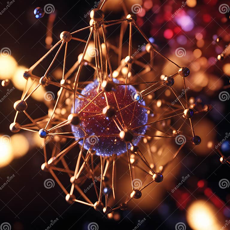 A Complex Quantum Biology System. Stock Illustration - Illustration of ...