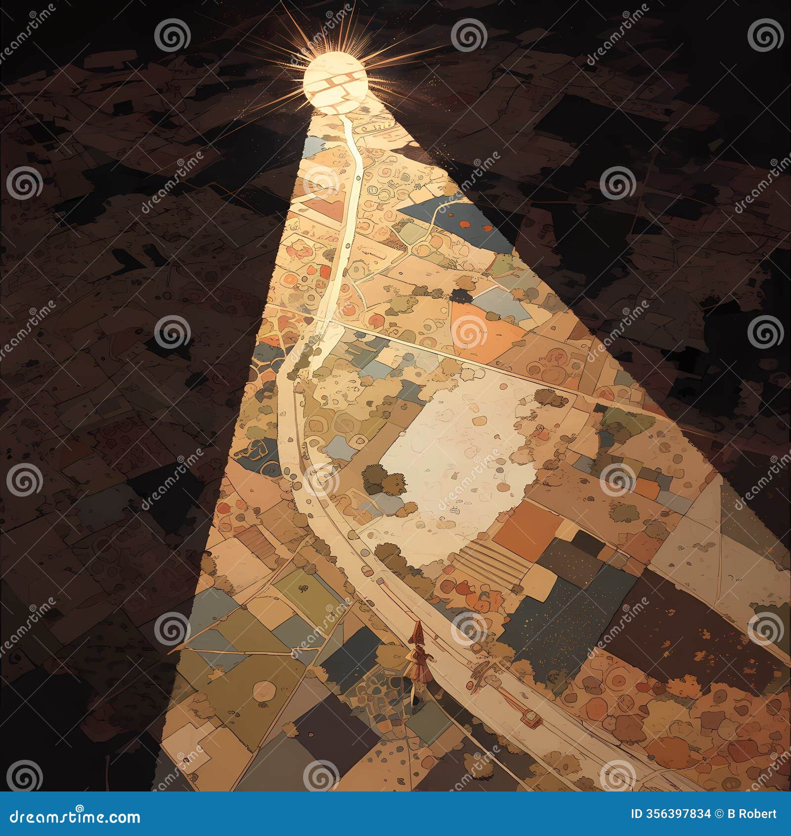 Guiding Light: Holding The Cross In The Darkness Stock Image ...