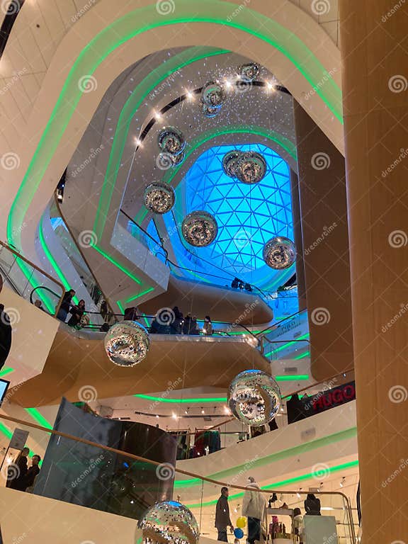 Image Depicts a Modern, Open-space Atrium with High Ceilings and ...