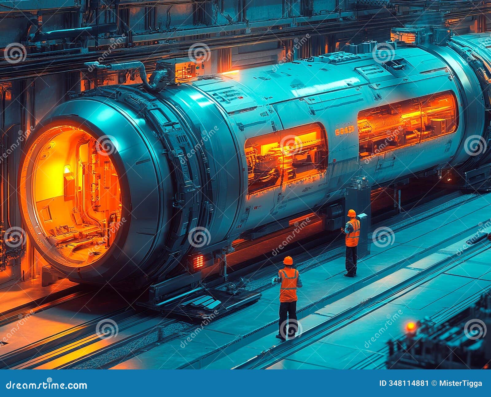 Image Depicts a Spacecrafts Engine Room or Similar Tech Facility the ...