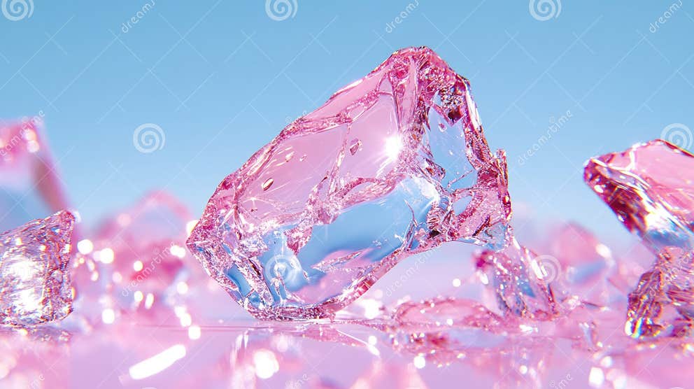 Shattered Reflections: a Striking Pattern of Broken Glass Shards Stock ...