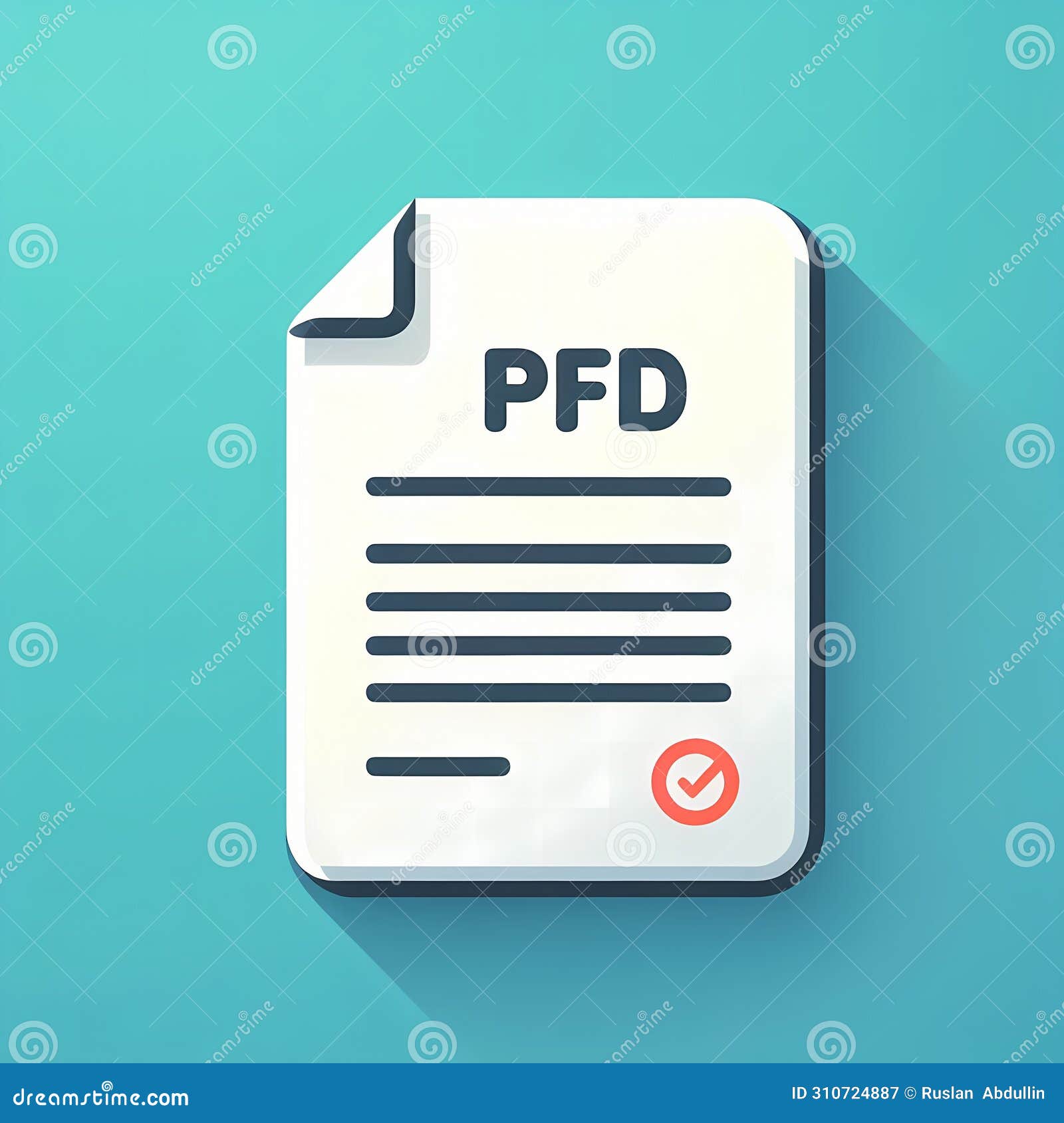Stylized pdf document icon stock illustration. Illustration of logo ...