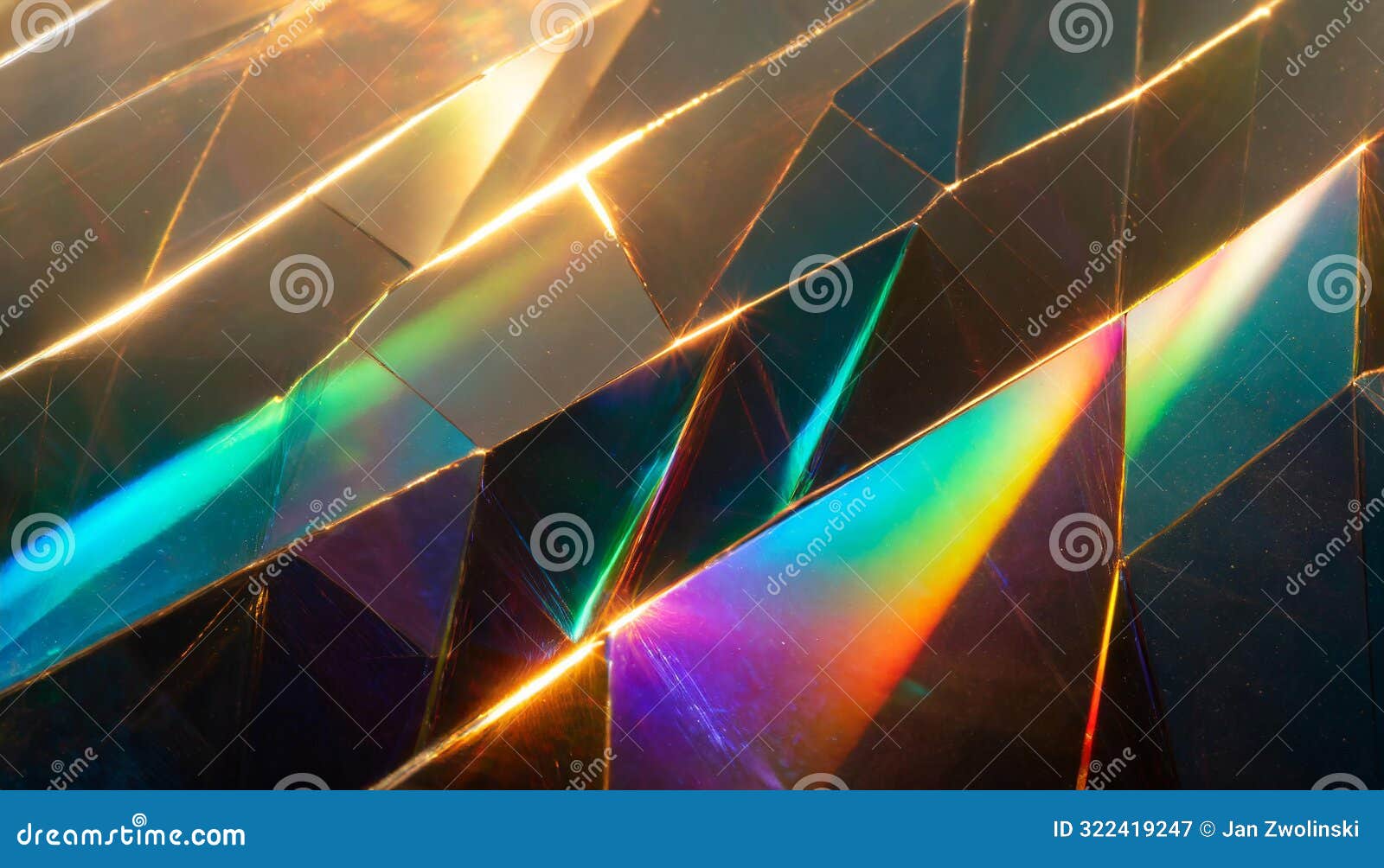 Vibrant Prism Symphony Digital Art With Multicolored Flares On Deep ...