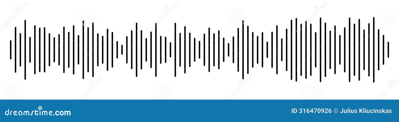 Voice Message Template. Audio Chat Speech Sound Wave Icon. Equalizer ...