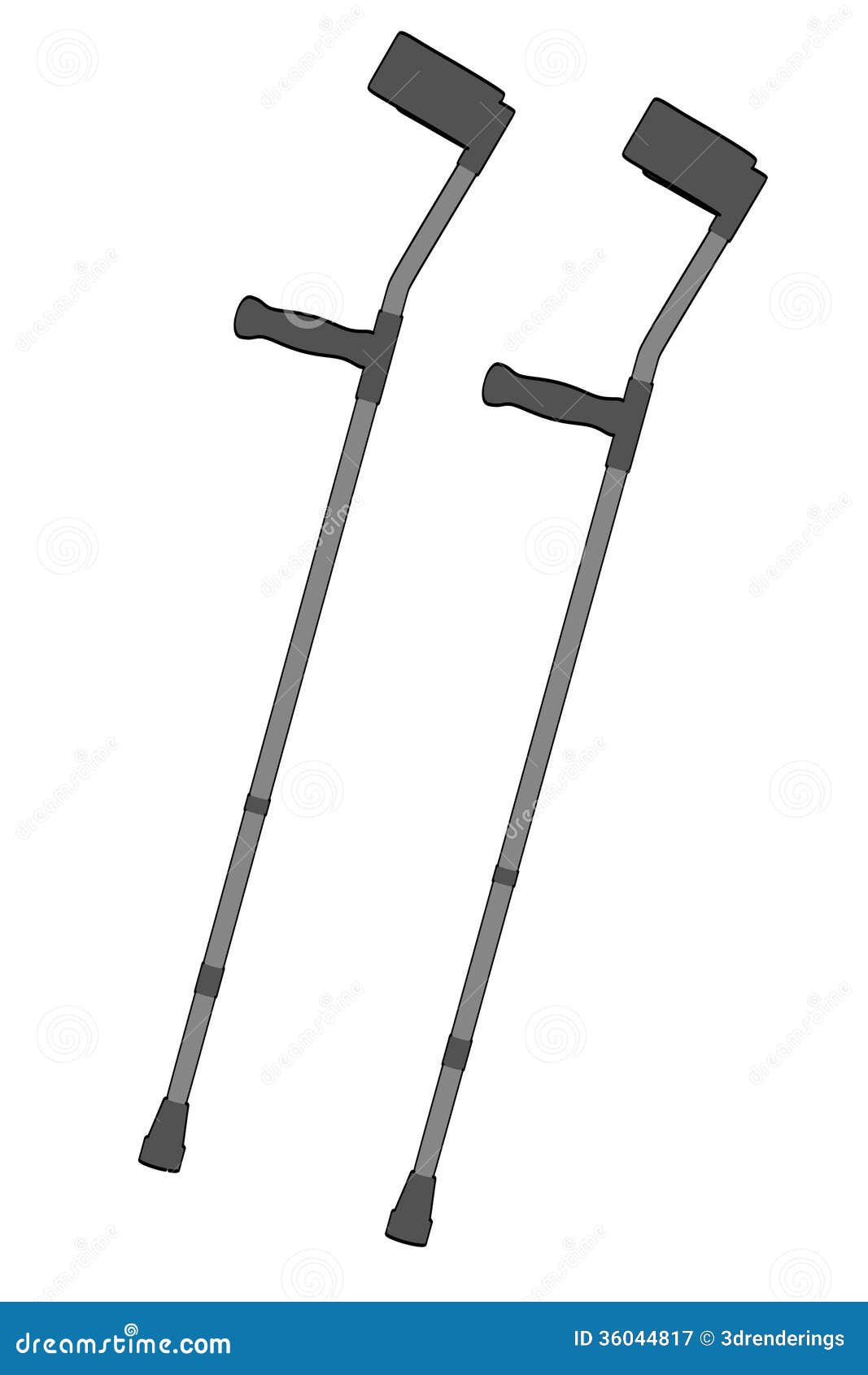 Image Des Béquilles (médicales) Illustration Stock - Illustration du ...