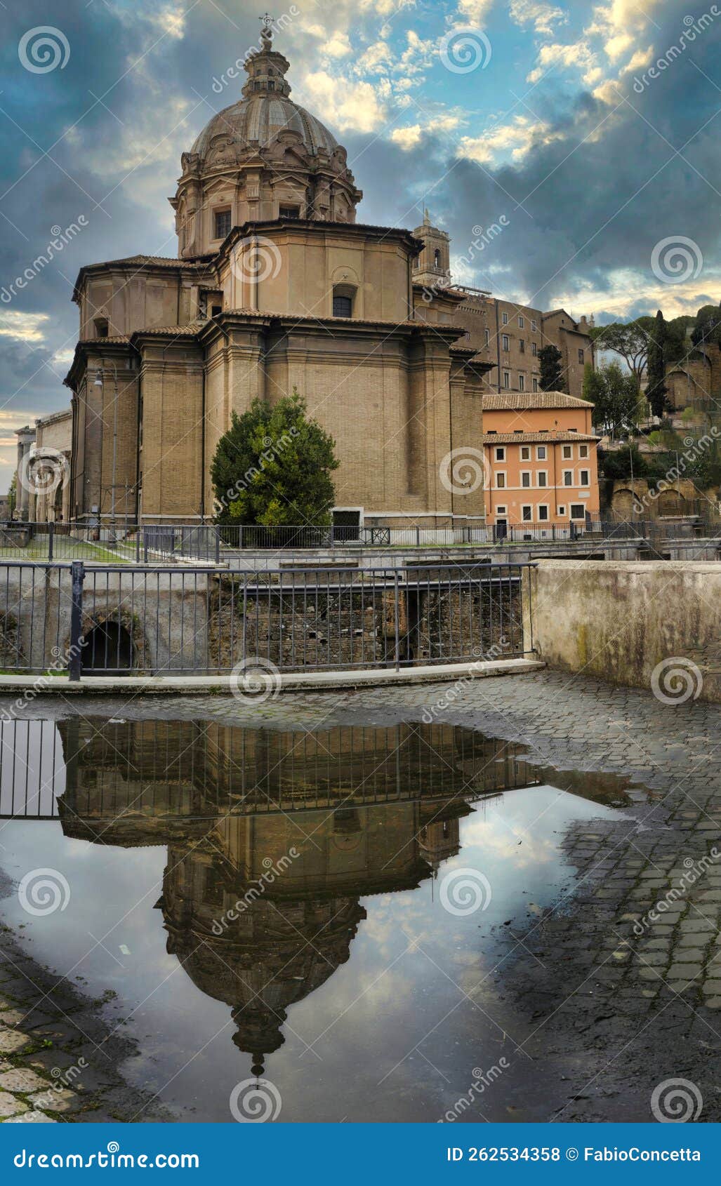 Church of Saints Luca E Martina in Rome Editorial Stock Photo - Image ...