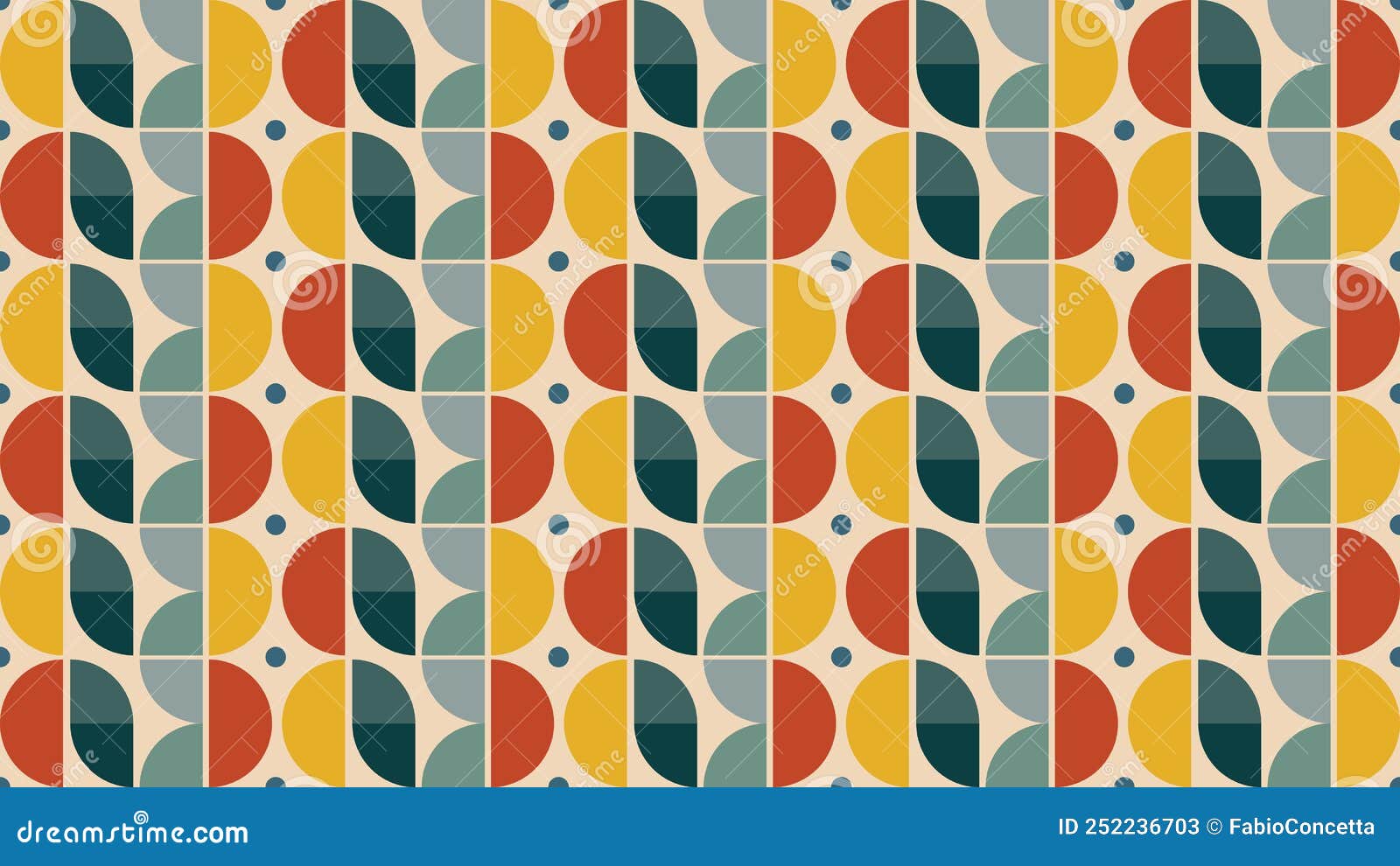 Seamless Pattern Colors Graphic Design Abstract Stylized Geometric ...