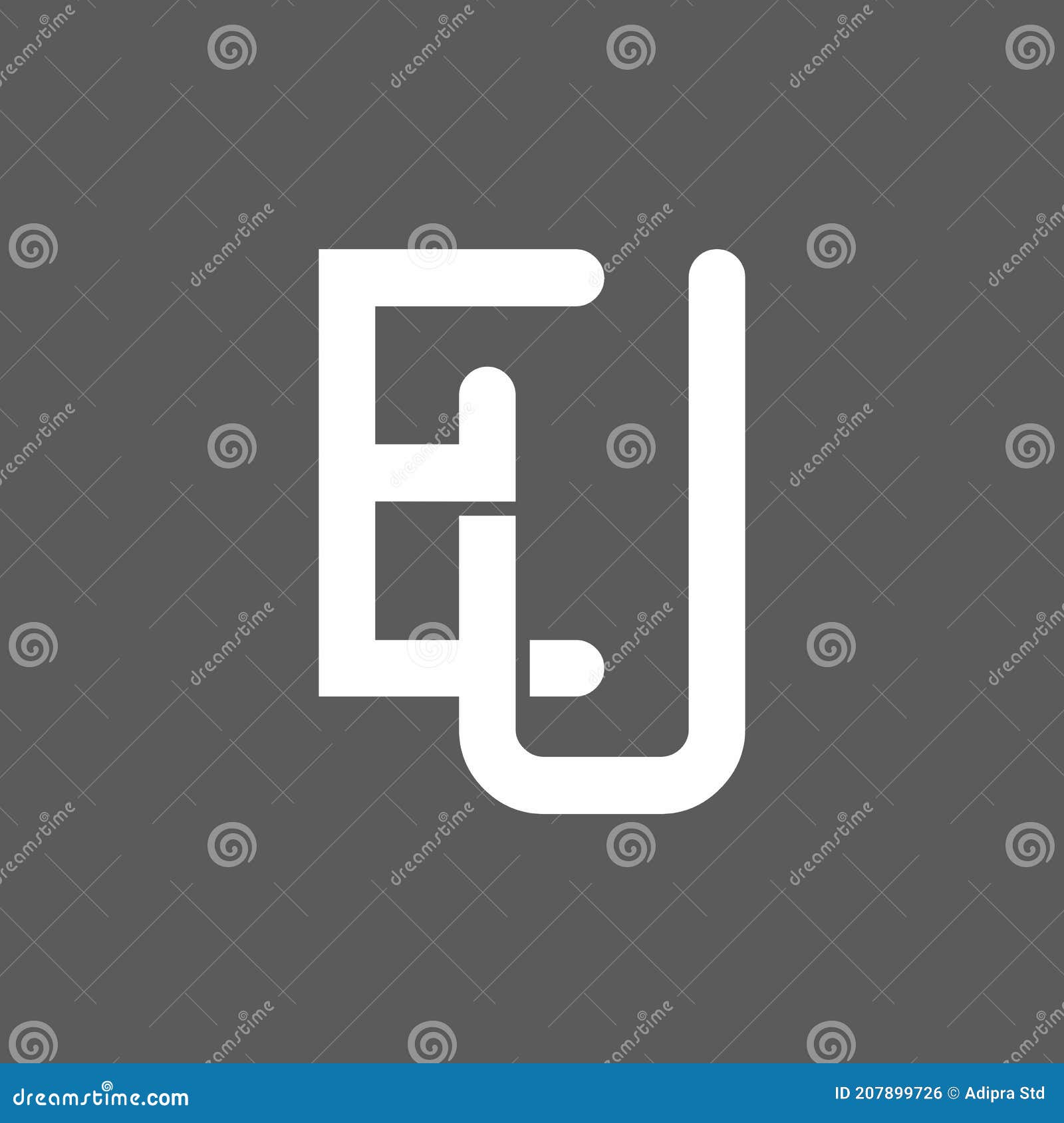 Grey White EU Vector Logo Template Stock Vector - Illustration of flag ...