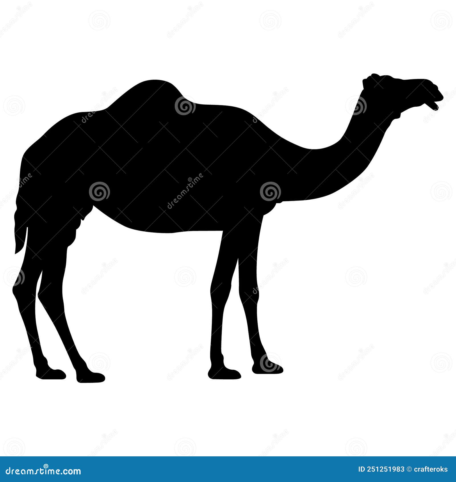 Desert Camel Trail EPS Vector File Stock Vector - Illustration of ...