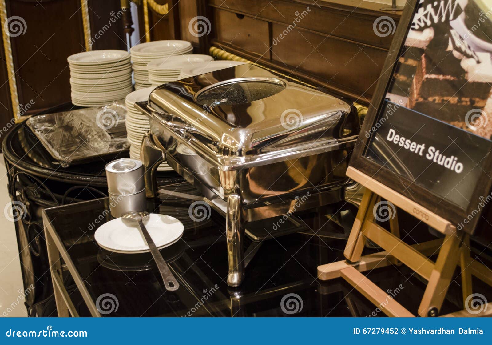 An Image of a Dessert Counter Stock Photo - Image of hospitality, party ...