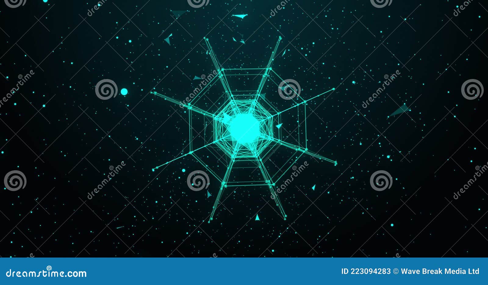 Image of Detailed Plexus Structure 4k Stock Illustration - Illustration ...