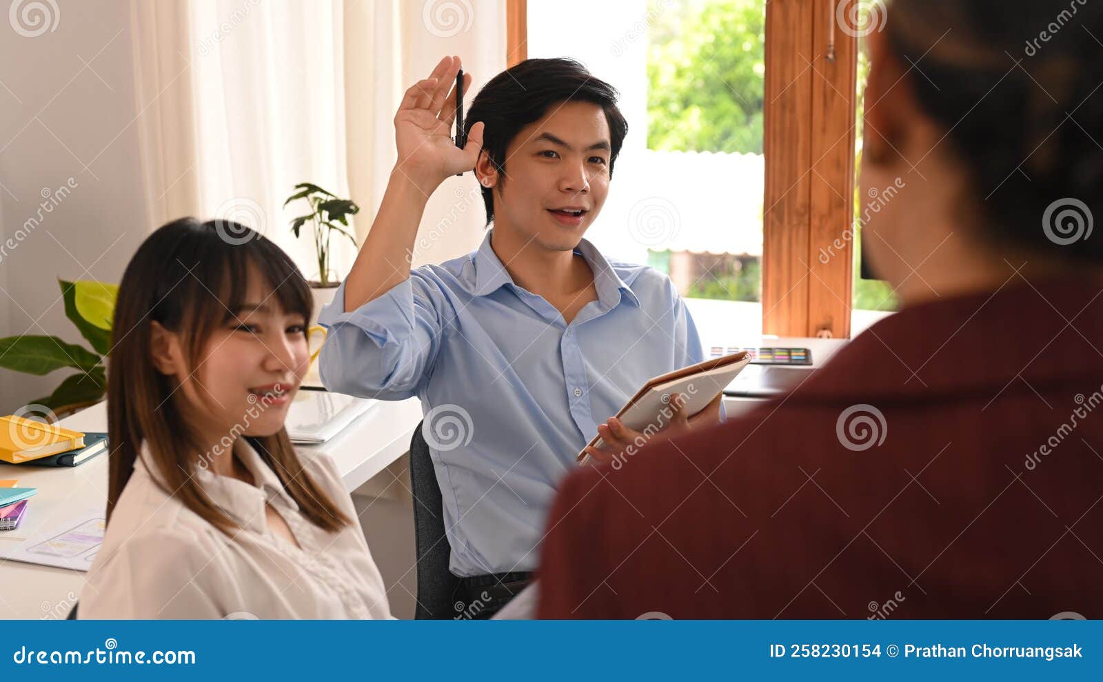 Image of Developer Team Collaborating on Mobile Application Software ...