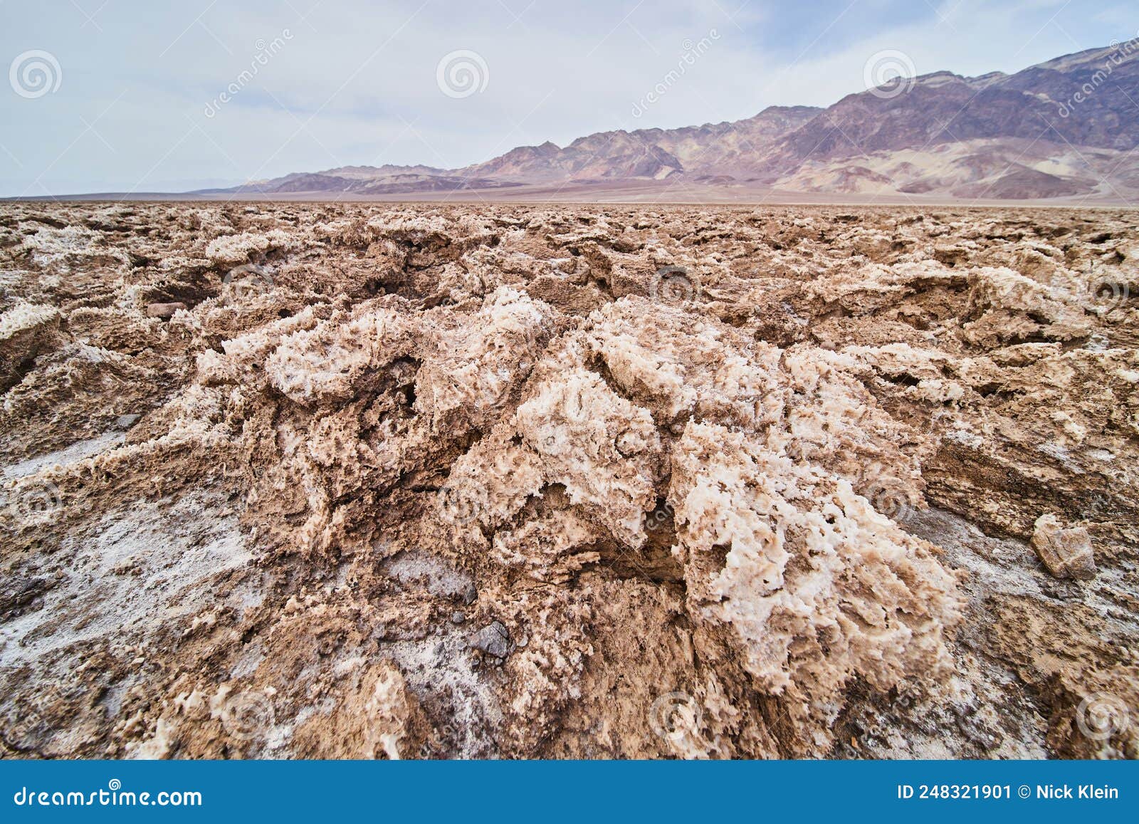 Devils Golf Course in Death Valley Detail of Salt Formations Stock ...