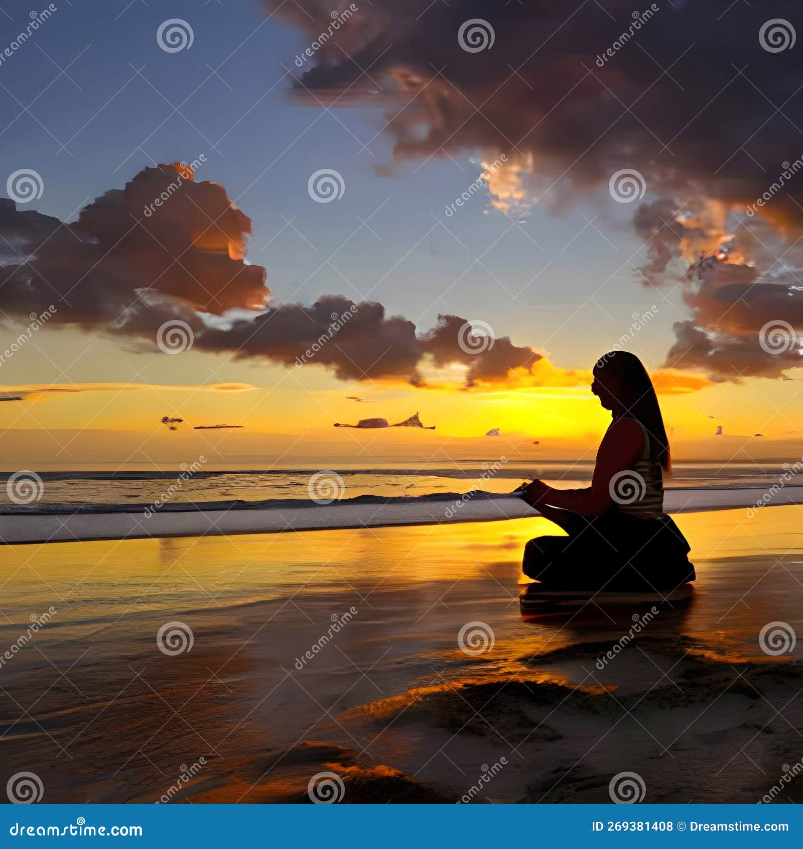 Image of the Different Age Group People Meditating and Praising on the ...