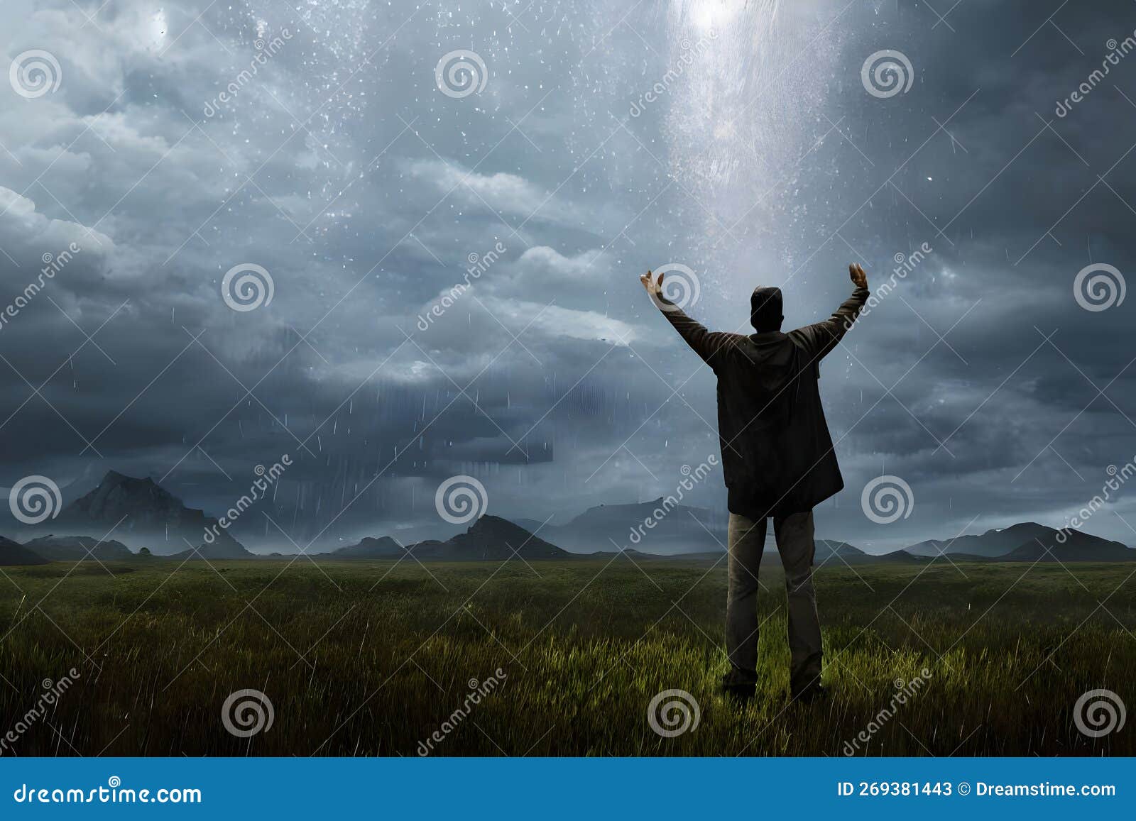 Image of the Different Age Group People Meditating and Praising on the ...