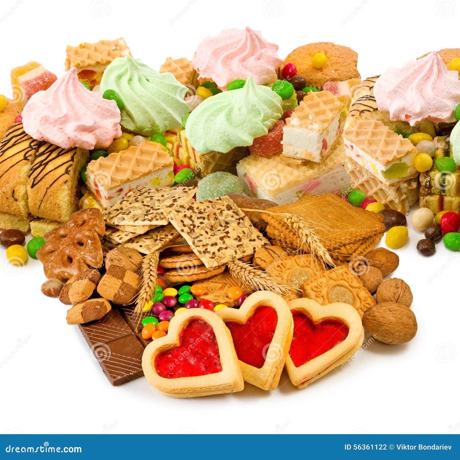 Image of Different Biscuits Stock Photo - Image of brown, creativity ...