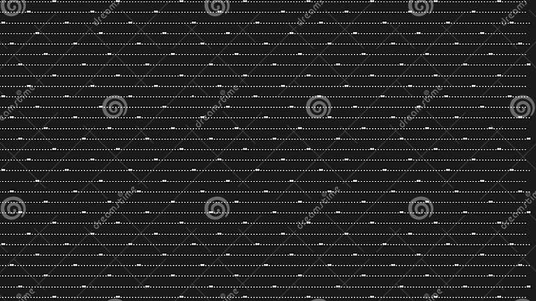 Geometric Pattern of White Dotted Lines on a Black Background. Evenly ...