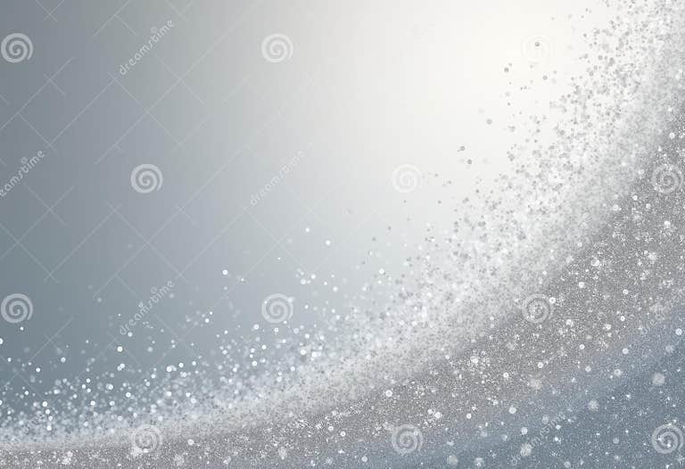 Silver Glitter Gradient Fade with Left Side Text Area Stock ...