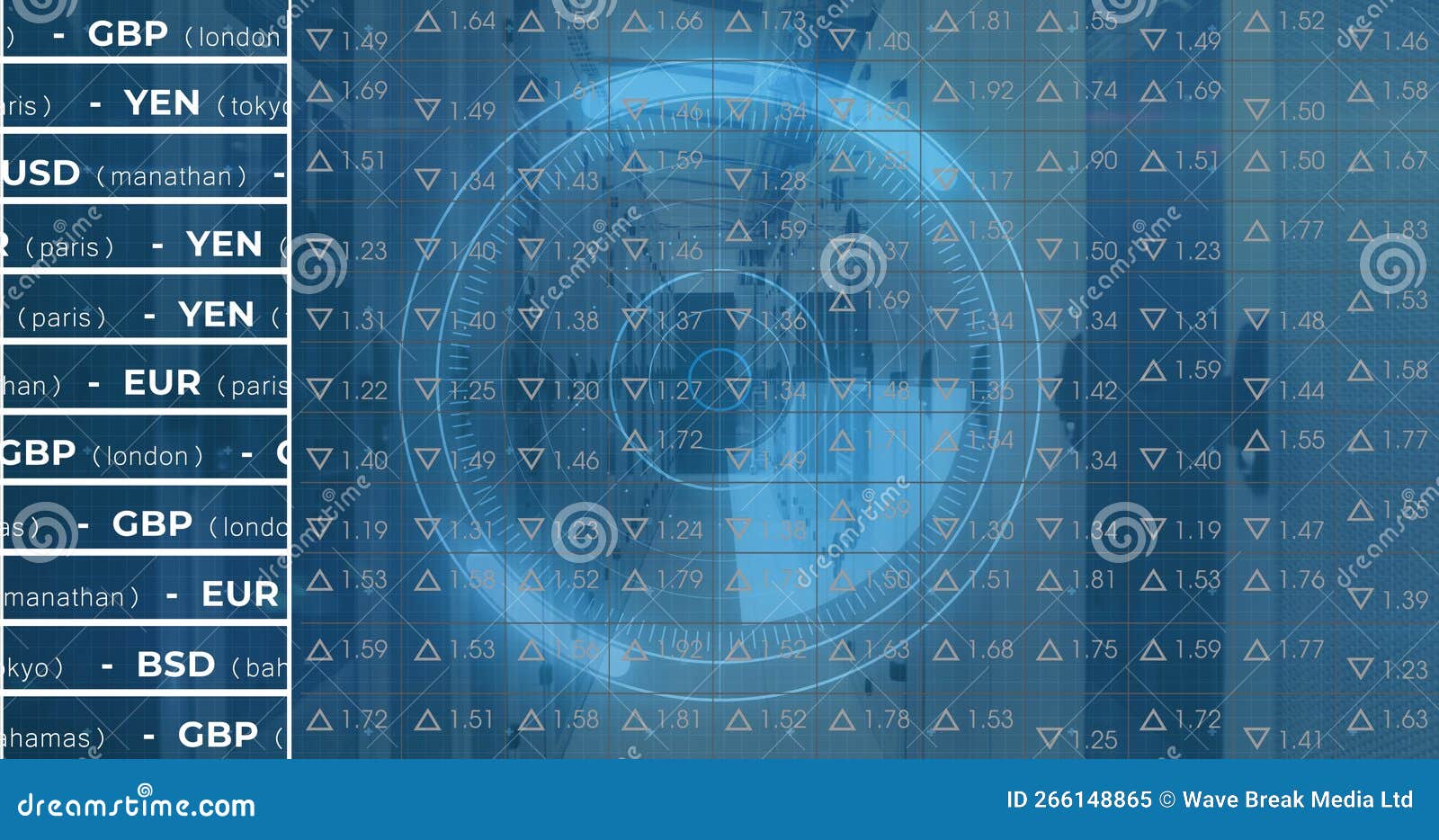 Image of Digital Data Processing and Digital Interface and Grid Over ...