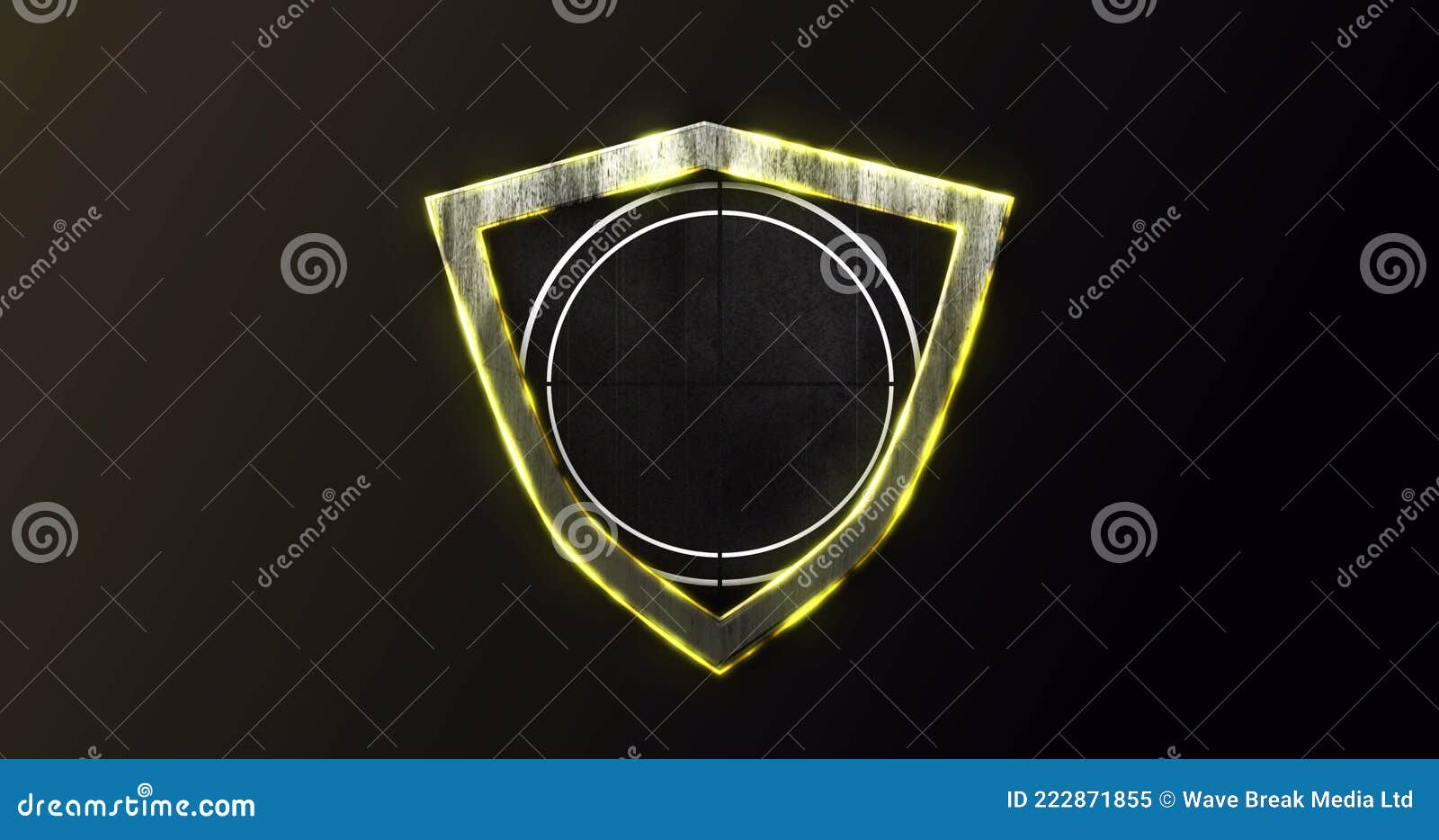 Image of Digital Interface Countdown Waiting Circle Loading on Black ...