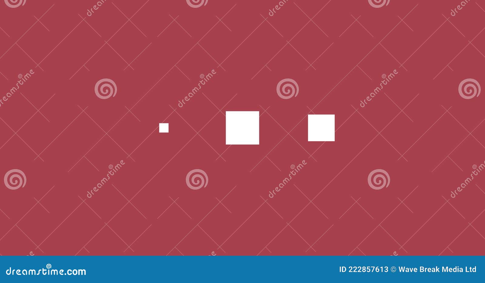 Image of Digital Interface Waiting Loading Squares Flashing on Red ...