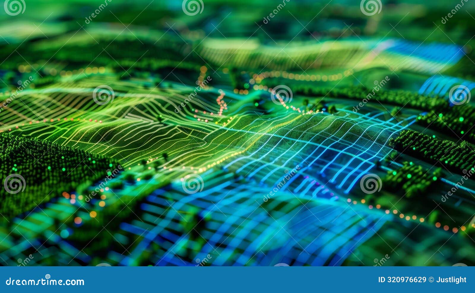 An Image of a Digital Map Displaying Colorcoded Zones for Optimal Crop ...