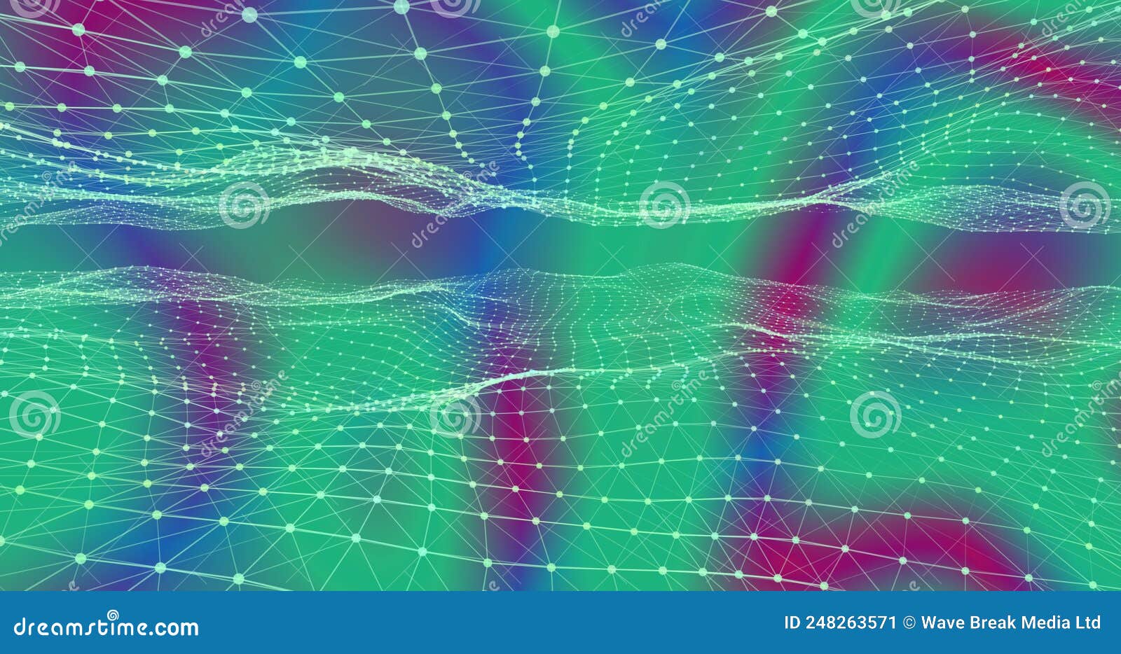 Image of Digital Space Over Multicolour Changed Background Stock ...