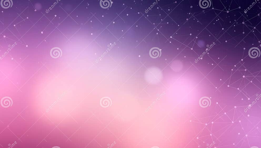 Abstract Pink Network Connections Background Design Stock Illustration ...